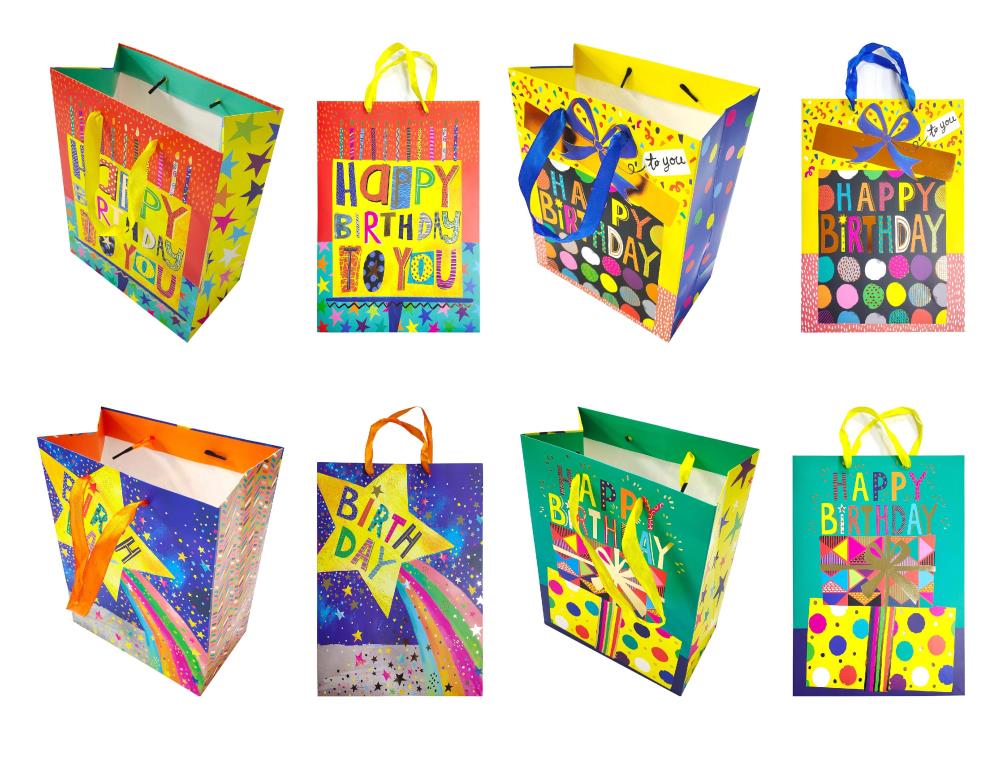 Happy Birthday Premium Gift Bag – XL 30x12x42cm – IFPACK
