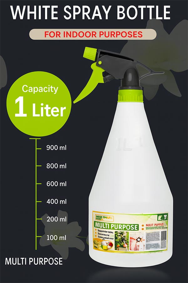 1 L Spray Bottle with Trigger – Chemical Resistant – IFPACK