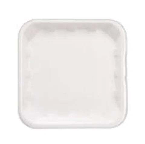IKON 5×5″ Shallow White Foam Tray | Food‑Safe, Bulk – IFPACK