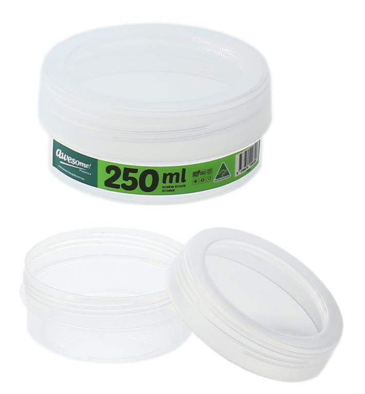 250ml Screw Top Stacker Jar – Australian Made, Stackable – IFPACK