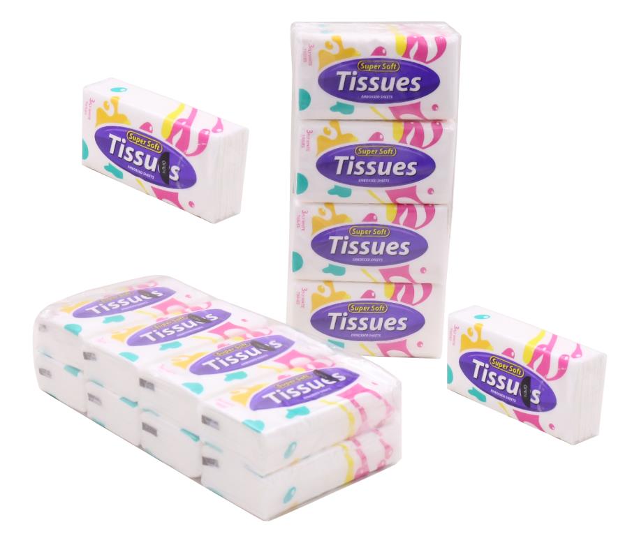 8pk Pocket Tissues 3ply – Mega Value, Super Soft – IFPACK