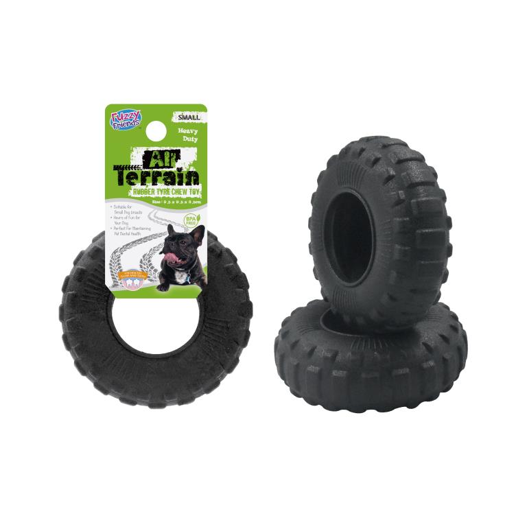 All Terrain Heavy‑Duty Rubber Tyre Toy – Small 9.4 cm – IFPACK