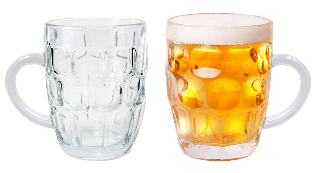 Glass Dimple Pint Beer Mug – 560 ml – IFPACK