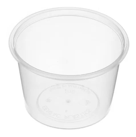 Genfac 100ml Round Containers – 1000pcs – IFPACK