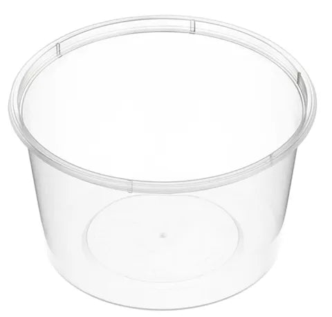 Genfac 500ml Round Containers – 500pcs – IFPACK