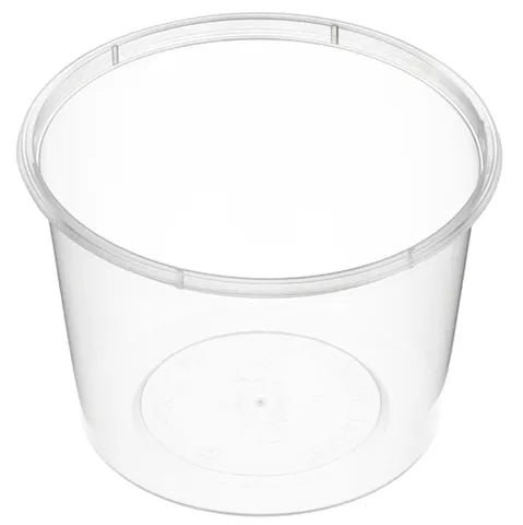 Genfac 600ml Round Container – 500pcs – IFPACK
